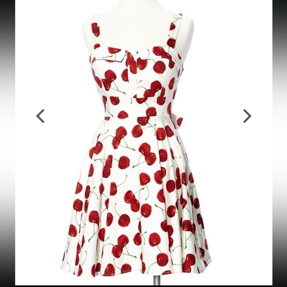 Varga | Dresses | Varga Store Pin Up Girl Cherry Dress | Poshmark